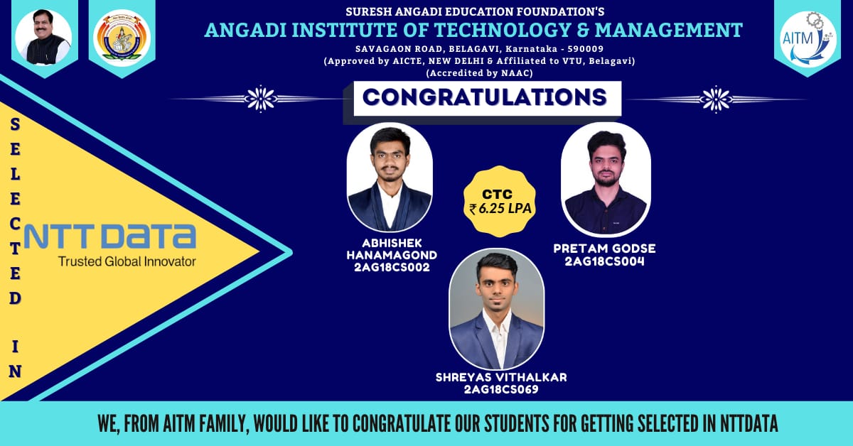 NTT DATA – ANGADI INSTITUTE OF TECHNOLOGY AND MANAGEMENT