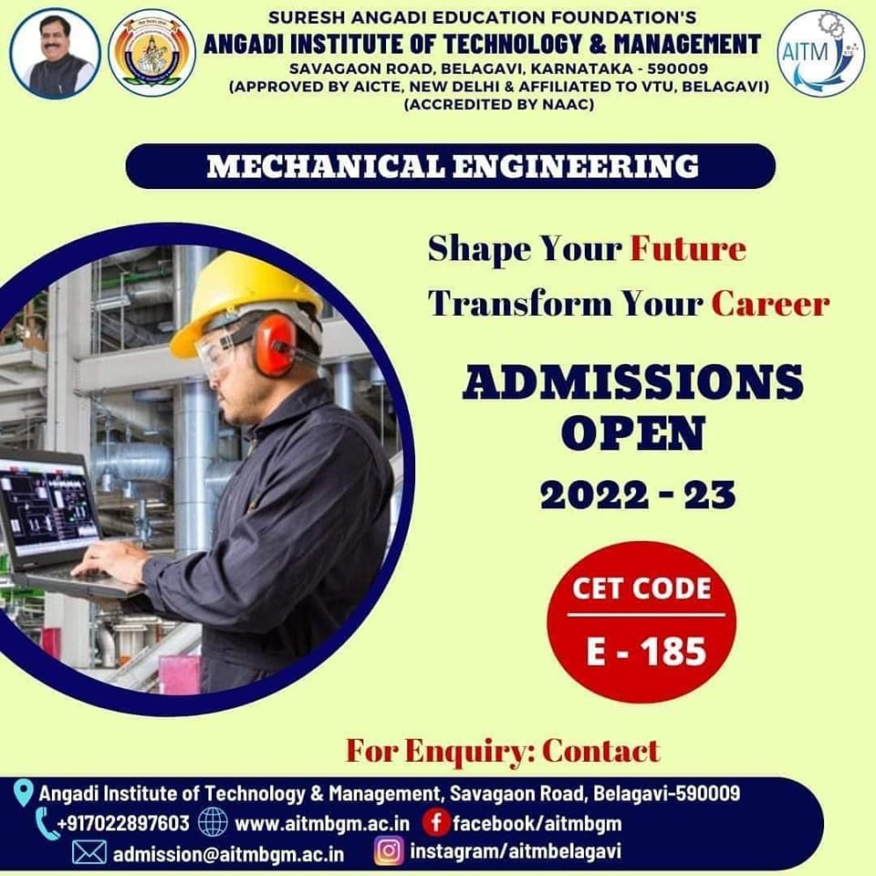 me – ANGADI INSTITUTE OF TECHNOLOGY AND MANAGEMENT